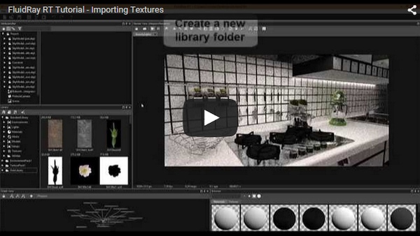 Importing Textures in FluidRay RT